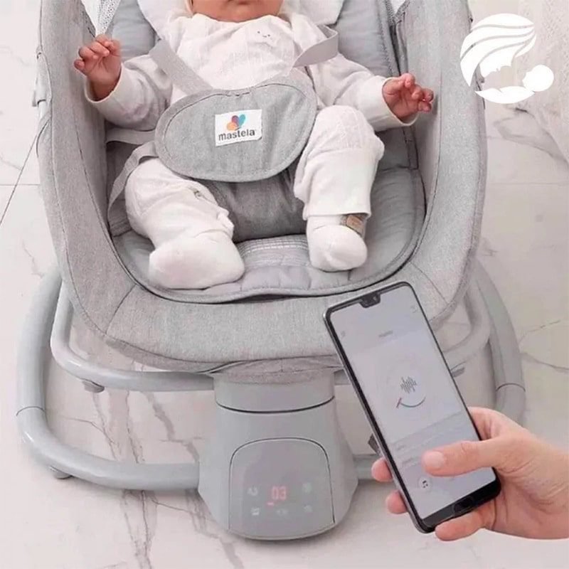 Balançoire électrique pour bébé 4en1 – Mastela | GoBébé.ma