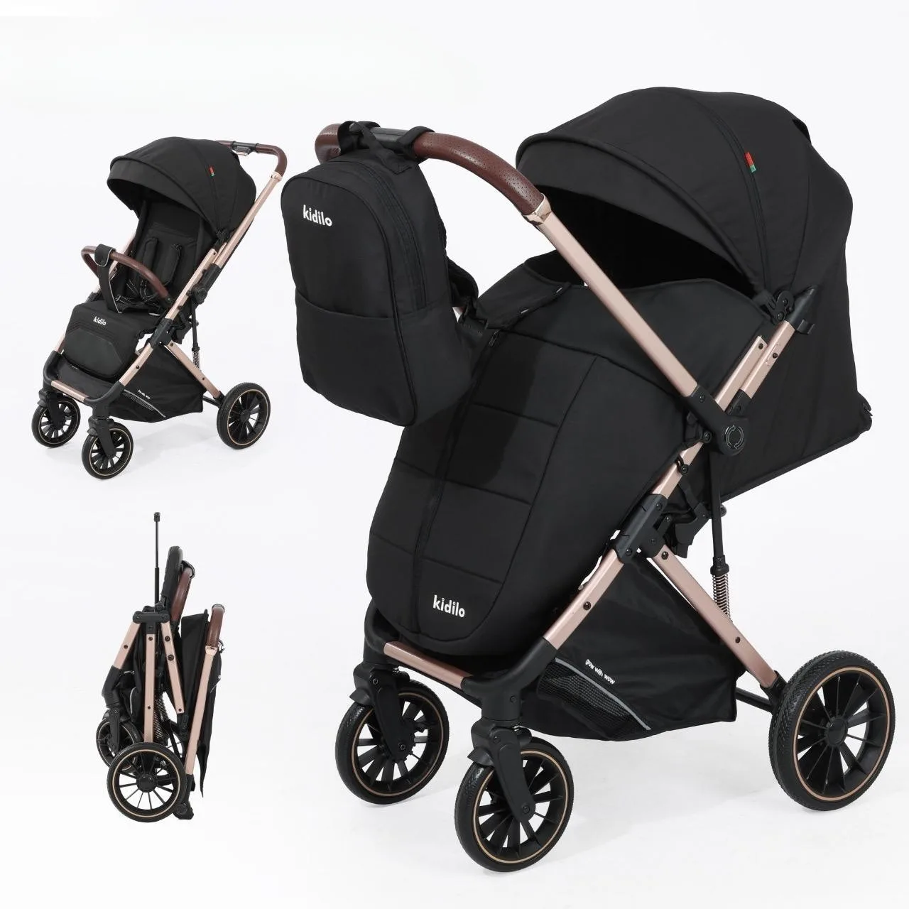 Kidilo - Poussette valise réversible 6530Pro | GoBébé.ma